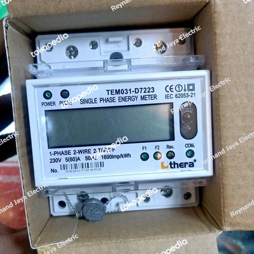Jual kwh meter 1 phase double tarif thera digital TEM031-D7223 direct ...