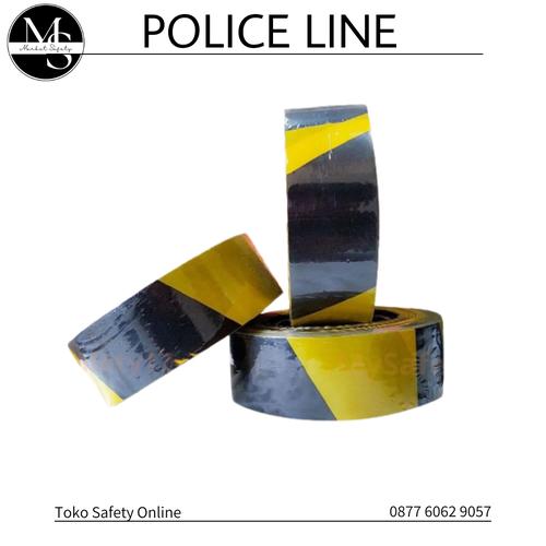 Jual Police Line Hitam kuning 3" X 500 Meter / Barikade 3" X 500M ...