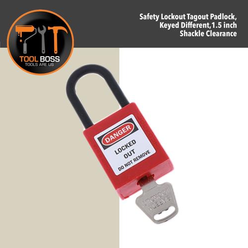 Jual GEMBOK PENGAMAN - KUNCI SAFETY PADLOCK / LOCKOUT TAGOUT 1,5 INCHI ...