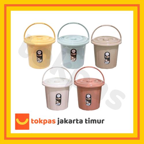 Jual Ember + Tutup 16 Liter Plastik Flora Hommy 9402 - Kuning - Jakarta ...