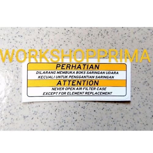 Jual STIKER TULISAN HIMBAUAN PERINGATAN KUNING PUTIH LOGO STICKER ...