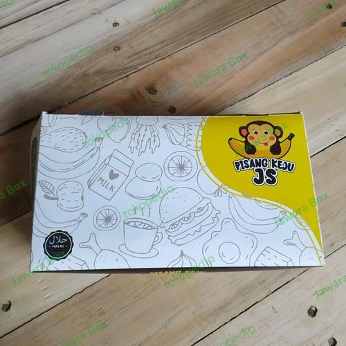 Jual Cetak Custom Kemasan Pisang Nugget Pisang Topping Piscok Dus ...