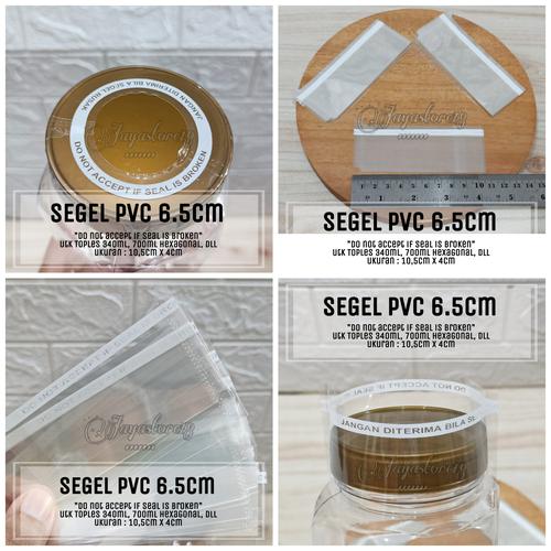 Jual SEGEL PLASTIK PVC 6.5CM BOTOL SAMBAL JAR TOPLES 340ML jayastore18 ...