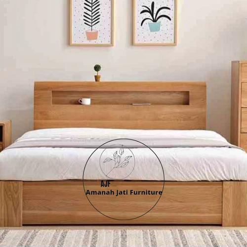 Jual DIPAN DIVAN RANGKA TEMPAT TIDUR KAYU JATI MINIMALIS - 180x200 ...