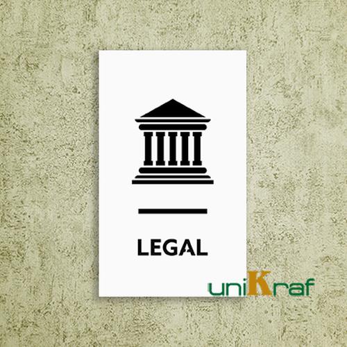 Jual Papan Sign Akrilik Ruang Kantor Legal - Acrylic Office Room Sign ...