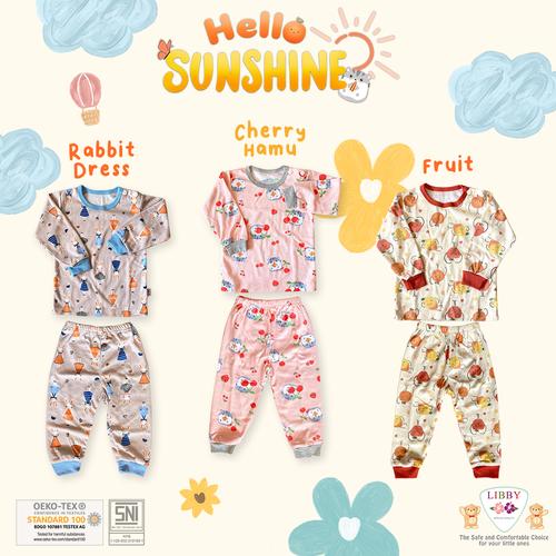 Jual Libby Setelan GIRL BESAR Pendek / Panjang 1 Pasang 2L,XL,XXL / Libby - Hello Sunshine ...