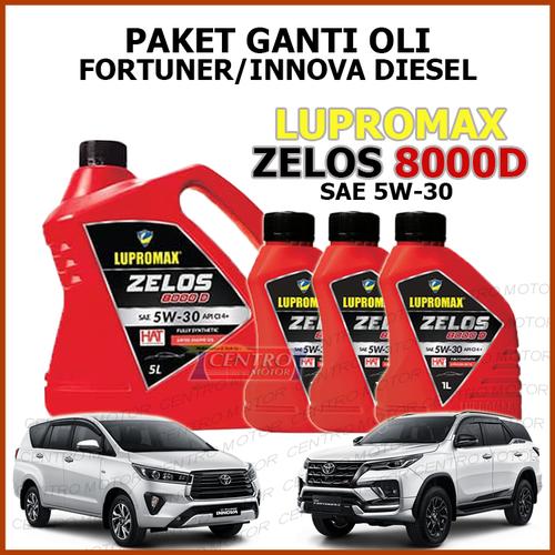Jual PAKET GANTI OLI TOYOTA FORTUNER/INNOVA DIESEL. LUPROMAX ZELOS ...
