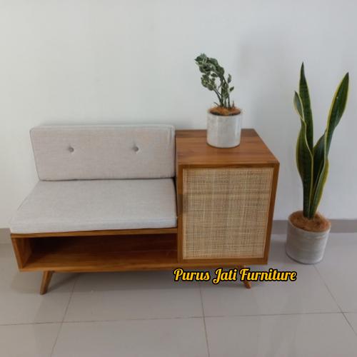 Jual Kursi Bangku Rak Sepatu Jati Rotan Klasik Minimalis Modern Harga ...