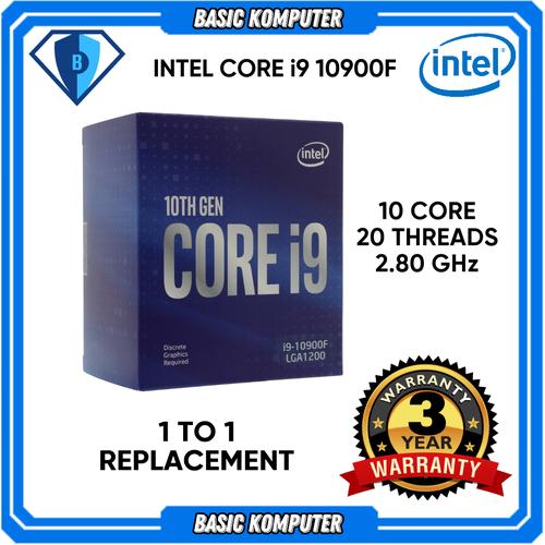 Jual PROCESSOR INTEL CORE i9 10900F 2.8 GHz BOX SOCKET 1200 GARANSI 3 ...