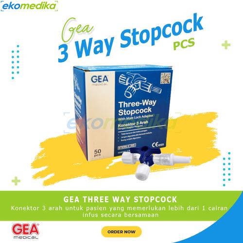 Jual Three Way Stopcock GEA / 3 Way Stopcock GEA Konektor Infus ...
