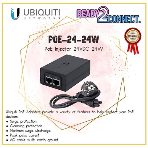 Jual UBIQUITI POE-24-24W 24v Dc 1.0a 24w Replacement Poe Adapter ...
