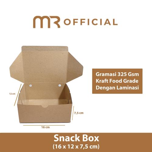 Jual dus kotak ayam / snack box / dus kemasan ayam / karton box makanan ...