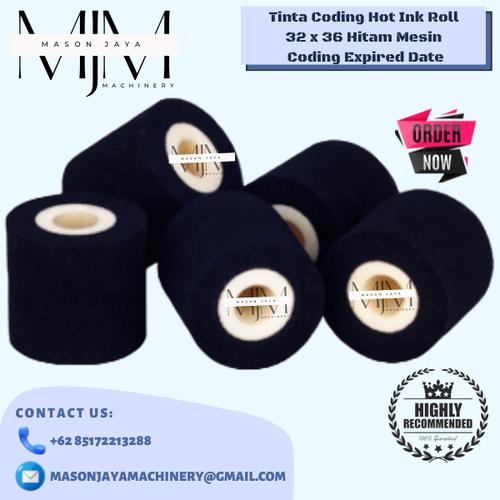 Jual Tinta Coding Hot Ink Roll 32 x 36 Hitam Mesin Coding Expired Date - Kota Tangerang - Mason ...