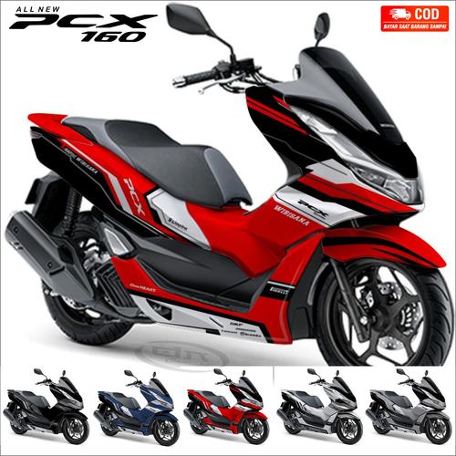 Jual Stiker Decal PCX 160 Full Body keren Variasi 1 merah putih hitam ...