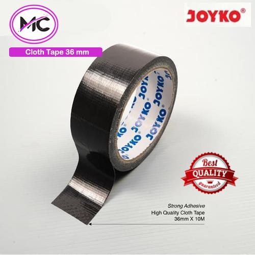 Jual Lakban Kain Hitam Joyko Cloth Tape 36mm 48mm Isolasi Jilid Tugas ...