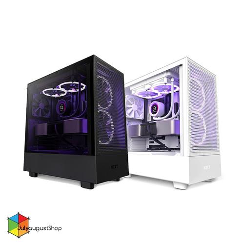 Promo NZXT H5 Flow - Compact Mid-tower Airflow Case - Putih Cicil 0% 3x ...