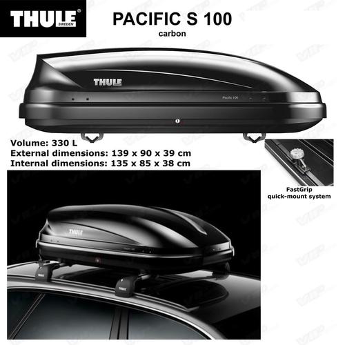 Promo Thule Roof Box Pacific 100 - S - Antrachite - Bagasi Atas Mobil ...