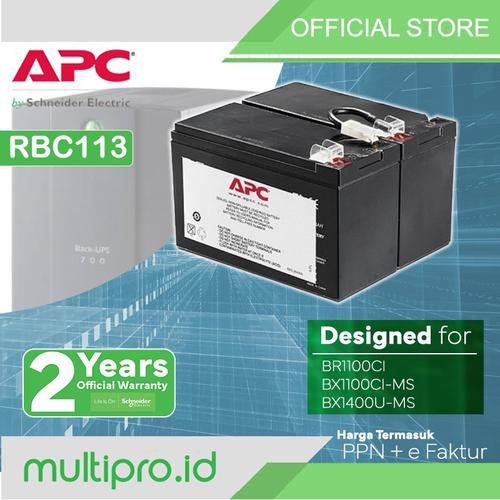Promo Battery UPS APC RBC113 / RBC 113 Cicil 0% 3x - Jakarta Utara ...