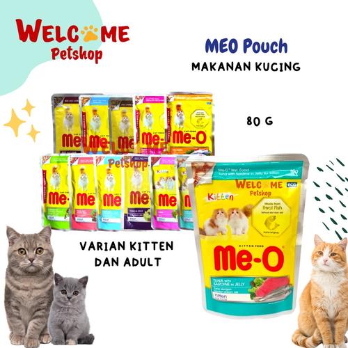 Jual Meo Pouch 80gr Makanan Kucing Basah Wetfood Kitten Adult Pakan Me ...