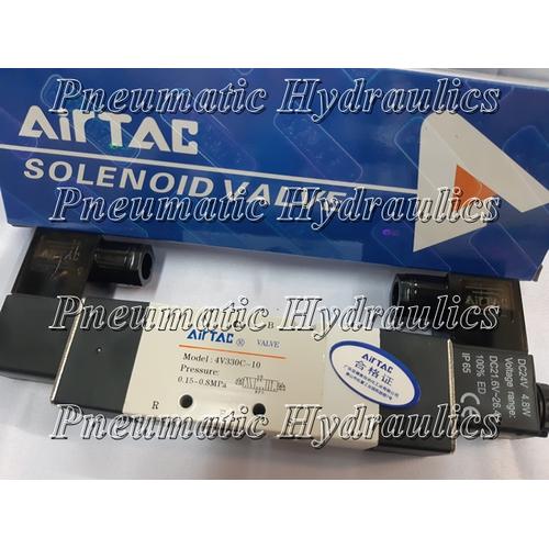 Jual AIRTAC SOLENOID VALVE 4V330C-10 AIRTAC SOLENOID 3/8" - AC220V ...