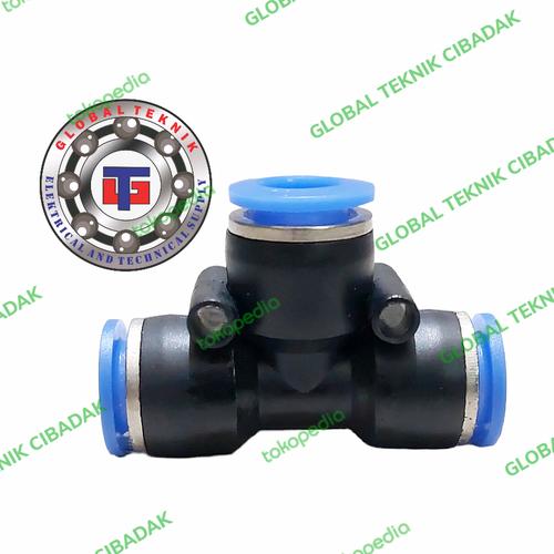 Jual FITTING ANGIN SAMBUNGAN T 10 MM (BPET 10 MM) SELANG PU 10 MM - Kab ...