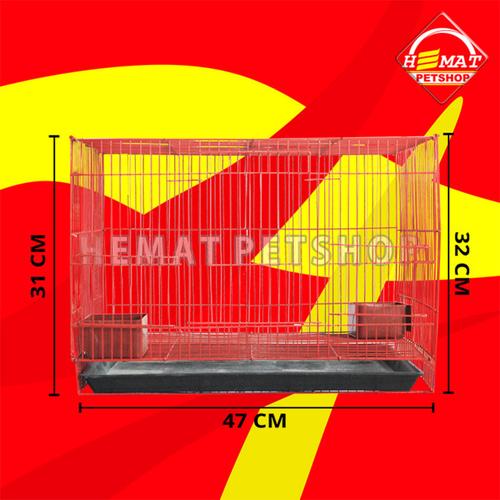 Jual Kandang Hewan Kelinci Besi lipat premium Rabbit Cage - 47X31X32 ...