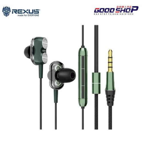 Jual Rexus Earphone Gaming EP4 Dual Driver With Mic - Gaming Earphone ...