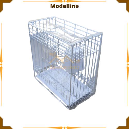 Jual Rak Piring Gelas Susun 2 Tinggi + Nampan + Tempat Sendok Modelline ...