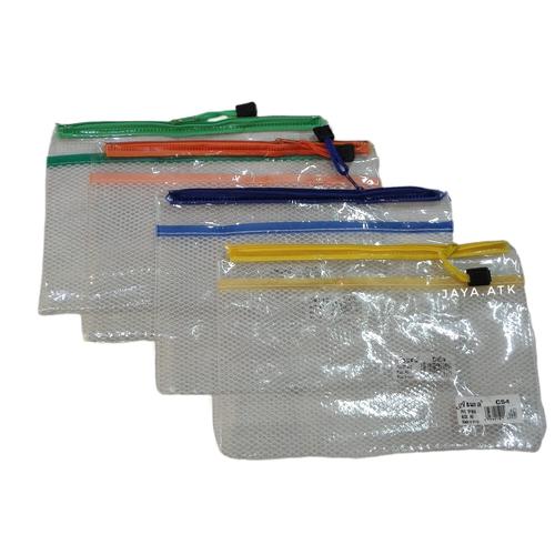 Jual ZIPPER POCKET MAP SLETING A5 WARNA TRANSPARAN TEBAL ZIP BAG ...