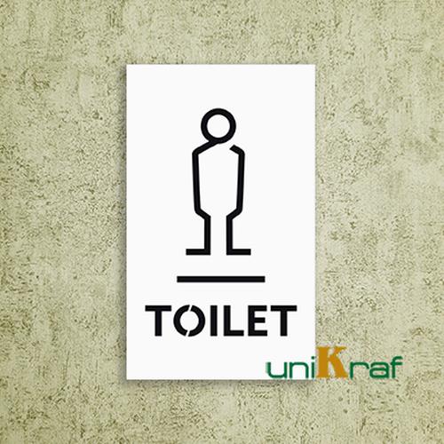 Jual Papan Sign Akrilik Toilet Pria - Acrylic Sign Board Toilet Man ...