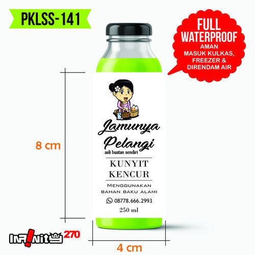 Jual Stiker Label Botol Minuman Kemasan Plastik Juice Jus Jamu PKLSS ...