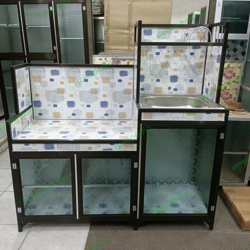 Jual rak piring wastafel/rak piring 3 pintu/rak piring bawah keramik ...