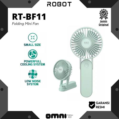 Jual Robot RT-BF11 Kipas Angin Portable Folding Mini Fan - Hijau ...