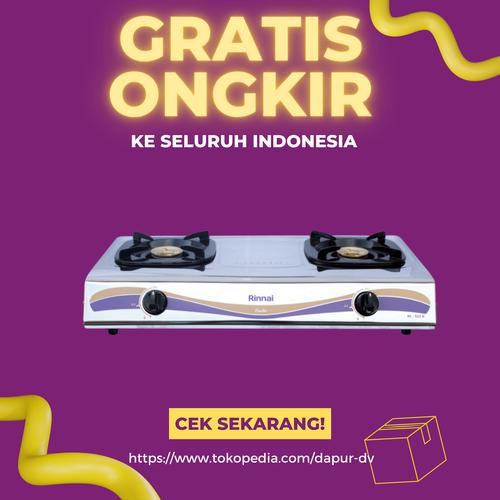 Promo Kompor Gas 2 Tungku Rinnai RI-522E / RI522E Harga Terbaik - Kota ...