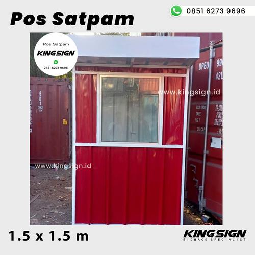 Jual Pos Satpam - Portable Pos Jaga Security - 1,5 x 1,5 m - Kota ...