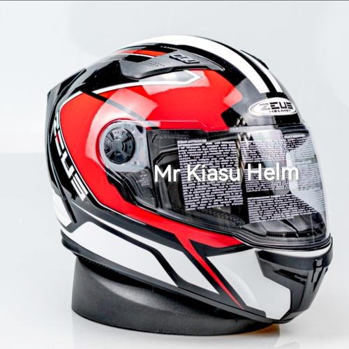 Jual helm besar big size XXXL Zeus hitam merah full face jumbo airoh ...
