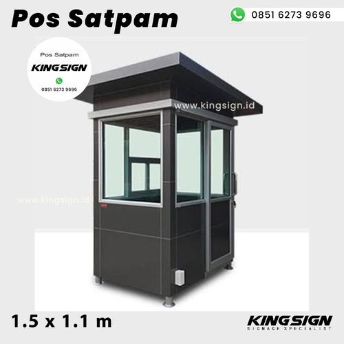 Jual Pos Satpam 1.5 x 1.1 meter - Portable Pos Jaga Security - Kota ...