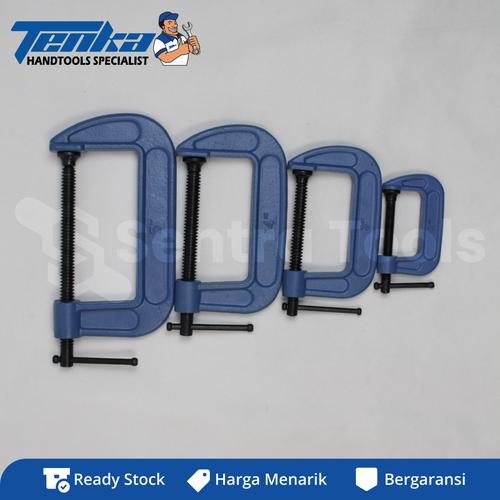 Jual Clamp Klem C Catok Press Jepit Besi dan Kayu Tenka Kualitas Jepang ...