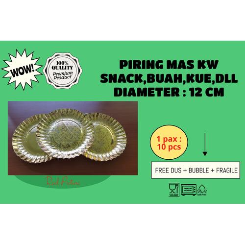 Jual Piring Kertas Kue Ultah Snack Buah isi 10 pcs - Gold - Jakarta Utara - CnB Pack Toko ...