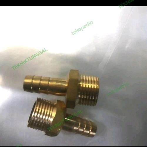 Jual nepel selang kuningan 1/2"X 3/8" Kuningan /nepel drat luar selang ...