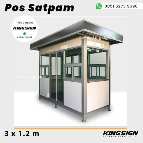 Jual Pos Satpam 3 x 1.2 meter - Portable Pos Jaga Security - Kota ...