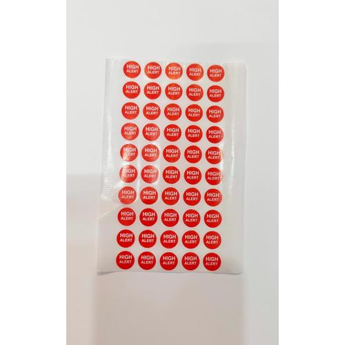Jual STIKER HIGH ALERT BULAT MERAH TULISAN PUTIH UKURAN 10mm - Jakarta ...