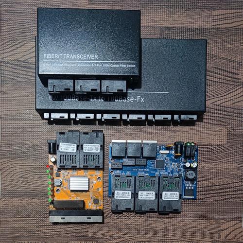 Jual Fiber Switch Media Converter 2FO 3FO 4FO 6FO RJ45 - 6FO 2Lan FULL ...