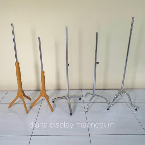 Jual TIANG KAKI STANDING PATUNG MANEKIN KAYU ATAU BESI - KAKI KAYU ...
