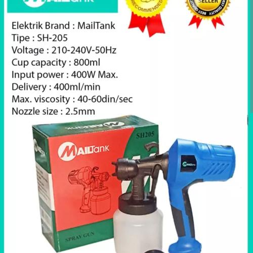 Jual Mailtank SH-205 Spray Gun Elektrik 400 Watt - Electric Spray gun ...