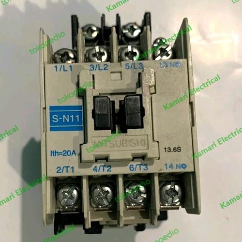 Jual Kontaktor Contactor Mitsubishi S-N11 3Phase 220VAC original japan ...