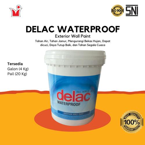 Jual Delac Waterproof - Cat Tembok Full Acrylic 100% Bermutu Tinggi ...