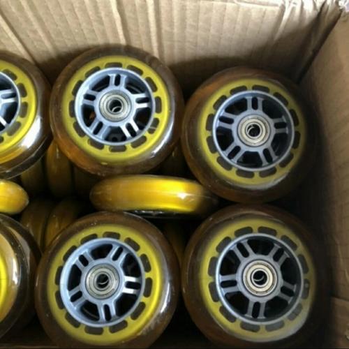 Jual Roda Pu Transparan/ Roda Scuter 4 inch Wheel Only - Jakarta Barat ...