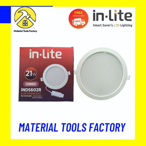 Jual lampu downlight LED 21 Watt Inlite INDS602R - Downlight Plafon ...