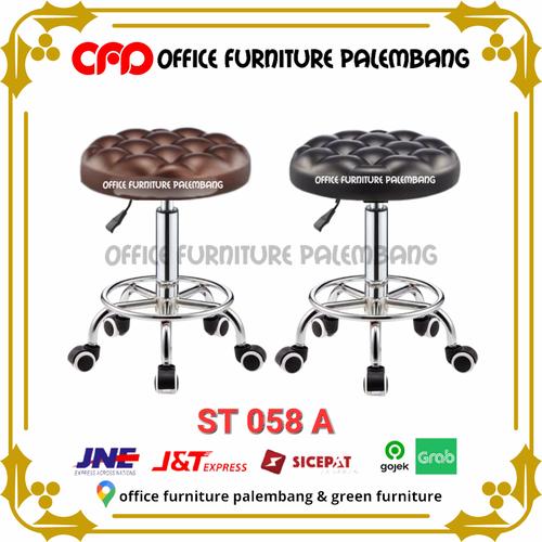 Jual kursi salon ST 058A stool hidrolic kursi bar kursi lab kursi putar ...